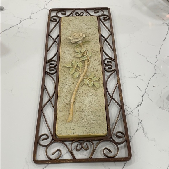 Accents | Vintage 3d Rose Wall Plaque | Poshmark